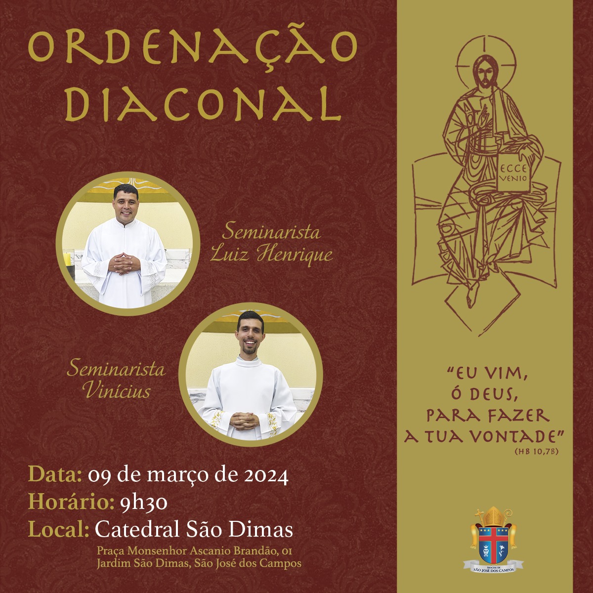 Ordenação Diaconal 2024 « Diocese São José dos Campos